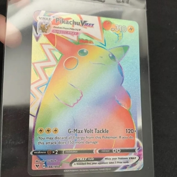 Pokemon | Toys | Pokemon Pikachu Vmax Rainbow Rare | Poshmark